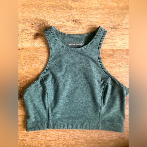 Outdoor Voices | Tops | Outdoor Voices Athena High Neck Crop Top Sport ...